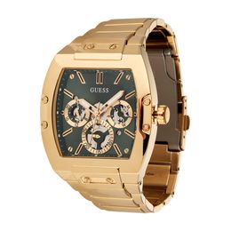 Guess Uhr 'Phoenix' Herren Gr&ouml;&szlig;e One Size gold / tanne