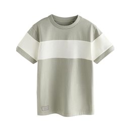 next T-Shirt Jungen Gr&ouml;&szlig;e 104 pastellgr&uuml;n / wei&szlig;