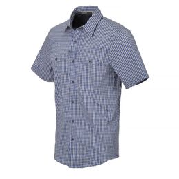 Helikon-Tex Covert Concealed Carry Short Sleeve Shirt (Sale) royal blue checkered, Gr&ouml;&szlig;e S