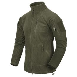 Helikon-Tex Alpha Tactical Jacket Grid Fleece oliv Gr&ouml;&szlig;e L