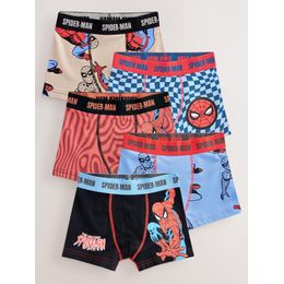 next Boxershorts 'Spiderman' Jungen Gr&ouml;&szlig;e 104 beige / hellblau / rot / schwarz