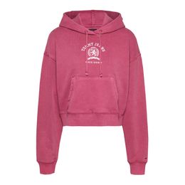 Tommy Jeans Sweatshirt 'VARSITY' Damen Gr&ouml;&szlig;e L burgunder / wei&szlig;