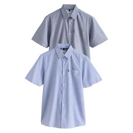 next Hemd Herren Gr&ouml;&szlig;e 5XL blau / marine / wei&szlig;