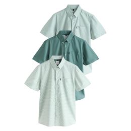 next Hemd Herren Gr&ouml;&szlig;e 5XL mint / jade / wei&szlig;