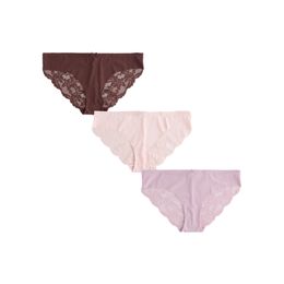 next Slip Damen Gr&ouml;&szlig;e XS braun / flieder / ros&eacute;