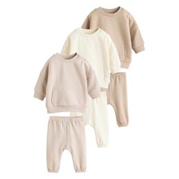 Next Set Jungen Gr&ouml;&szlig;e 80 beige / creme / dunkelbeige