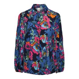 Y.A.S YAS Bluse 'FIMA' Damen Gr&ouml;&szlig;e L navy / aqua / pastellgr&uuml;n / fuchsia