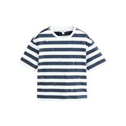 next T-Shirt Damen Gr&ouml;&szlig;e 7XL navy / wei&szlig;