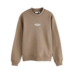 next Sweatshirt Herren Gr&ouml;&szlig;e L camel / wei&szlig;