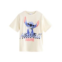 next T-Shirt 'Disneys Lilo & Stitch' M&auml;dchen Gr&ouml;&szlig;e 98 himmelblau / lachs / schwarz / offwhite