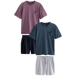 next Pyjama Herren Gr&ouml;&szlig;e XXL navy / saphir / hellgrau / mauve