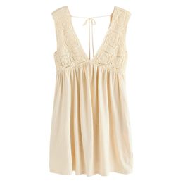 next Kleid Damen Gr&ouml;&szlig;e 52 creme Winterkleid