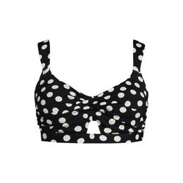 LANDS' END Bikinitop mit Twist-Detail, Damen,  Schwarz, Elasthan/Nylon-Mischung, by Lands' End
