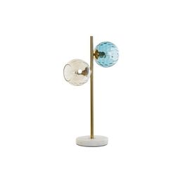 Tischlampe DKD Home Decor Bunt Gold Kristall Melamine 40 W 220 V 32 x 32 x 58 cm