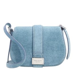 Kate Spade New York Crossbody Bags - Nouveau Denim Suede Mini Saddle - Gr. unisize - in Blau - f&uuml;r Damen