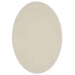 Teppich the carpet "Relax", beige (creme), B:140cm H:16mm L:200cm, Polyester, Teppiche, waschbarer Wohnzimmer Teppich modern rutschfest