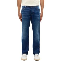 Mustang Straight-Jeans »Herren Style Michigan Straight« 983 dunkelblau 38 - Länge 32 Länge 32 38 Lässig geschnittene Jeans mit mittlerem Bund und...