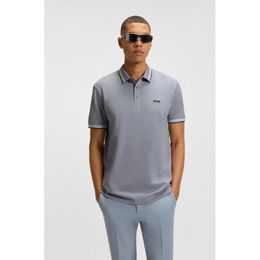 BOSS Green Poloshirt &raquo;Paddy&laquo; mit kontrastfarbenen Streifen am Kragen Dark Grey026 XXL XXL Poloshirt von BOSS Green Menswear