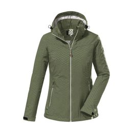 Killtec Softshelljacke &raquo;KOS 176 WMN SFTSHLL JCKT&laquo; Wasserabweisende, atmungsaktive Softshelljacke mit All Over-Print olivgr&uuml;n 44 44 Damen...