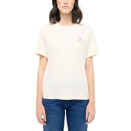 Mustang Kurzarmshirt &raquo;Damen Style Floris&laquo; offwhite S S L&auml;ssiger Schnitt
