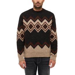 Mustang Sweater »Herren Style Bloomfield« anthrazit S S Lässiger Schnitt