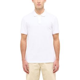 Mustang Kurzarmshirt »Herren Style Palco« weiß S S Klassisch geschnittenes Poloshirt