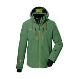 Killtec Skijacke »KSW 44 MN SKI JCKT« Wasserdichte, atmungsaktive Funktionsjacke mit abnehmbarer Kapuze grün M M Herren Skijacke mit regulierbarer...