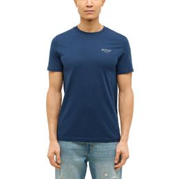 Mustang Kurzarmshirt »Herren Style Austin« navy S S Lässiger Schnitt