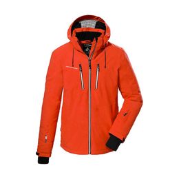 Killtec Skijacke »KSW 44 MN SKI JCKT« Wasserdichte, atmungsaktive Funktionsjacke mit abnehmbarer Kapuze dunkelorange XL XL Herren Skijacke mit...