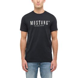 Mustang Kurzarmshirt »Herren Style Austin« schwarz XXL XXL Lässiger Schnitt