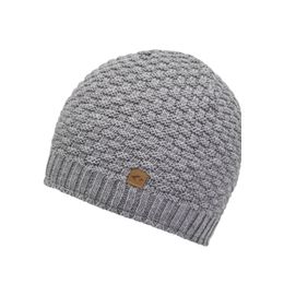 Chillouts Herren Beanie "Kasimir Hat", grau, unifarben, Strick, Kunstfaser, Mützen, Mit Rippenbündchen, One Size