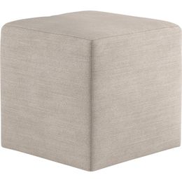 Hocker COTTA, B:40cm H:40cm T:40cm, beige, 100% Polyester, Büro, Hocker, "Cuby", Sitzwürfel, Cube, Sitzhocker