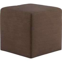 Hocker COTTA, B:40cm H:40cm T:40cm, braun, 100% Polyester, Büro, Hocker, "Cuby", Sitzwürfel, Cube, Sitzhocker