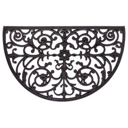 Fu&szlig;matte Hanse Home, B:45cm H:10mm L:75cm, schwarz, Gummi, Au&szlig;enbereich, Teppiche, "Ornaments, T&uuml;rmatte", Gummi, Schmutzfangmatte, Outdoor,