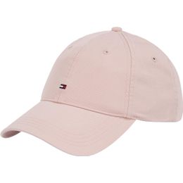 Tommy Hilfiger Damen Baseball Cap "ESSENTIAL FLAG SOFT CAP", pink, unifarben, Web, Baumwolle, Caps, Mit festem Schirm