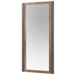 Home Affaire Spiegel "Detroit", B/H/T: 54cm x 111cm x 2cm, Holzoptik, braun, Flur, Spiegel, Breite ca. 39 cm