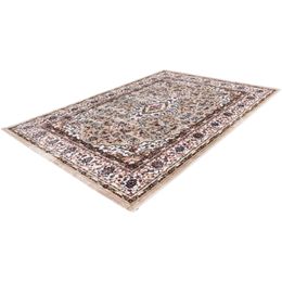 Teppich Obsession, B:40cm H:11mm L:60cm, beige, Polyester, Wohnzimmer, Teppiche, "Isfahan 740", Orient-Optik, ideal im Wohnzimmer & Schlafzimmer