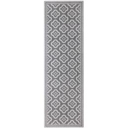 K&uuml;chenl&auml;ufer, B:50cm H:6,5mm L:150cm, grau, PRIMAFLOR-IDEEN IN TEXTIL, Polyamid, Teppiche, "ORNAMENT", Gr&ouml;&szlig;e 50x150 cm, rutschhemmend, waschbar, K&uuml;che