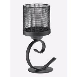 HEINE HOME Windlicht, B/H/T: 17,5cm x 32cm x 13cm, schwarz, Garten, Kerzenhalter