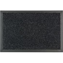 Fu&szlig;matte Astra, B:40cm H:8mm L:60cm, grau, Kunstfaser, Flur, Teppiche, "Graphit 635", Schmutzfangmatte, In -und Outdoor geeignet