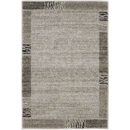 Teppich, B:66cm H:13mm L:91cm, grau, MyFlair M&Ouml;BEL & ACCESSOIRES, Polypropylen (PP), Wohnzimmer, Teppiche, "Good Times, LAGERR&Auml;UMUNG", Kurzflor,