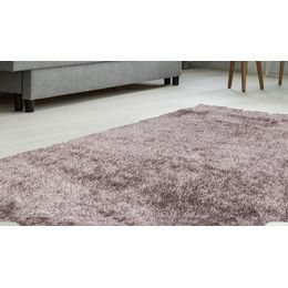 Hochflor-Teppich Bruno Banani, B:80cm H:40mm L:150cm, grau, Kunstfaser, Teppiche, "Alga", Uni, Shaggy, Langflor, besonders weich und kuschelig,