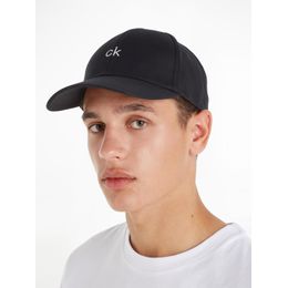 Calvin Klein Herren Baseball Cap "CK CENTER CAP", schwarz, unifarben, Baumwolle, Caps, mit Calvin Klein Monogramm Logo-Stickerei, unisex