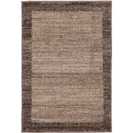 Teppich, B:66cm H:13mm L:91cm, braun, MyFlair M&Ouml;BEL & ACCESSOIRES, Polypropylen (PP), Wohnzimmer, Teppiche, "Good Times, LAGERR&Auml;UMUNG", Kurzflor,