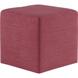 Hocker COTTA, B:40cm H:40cm T:40cm, rot, 100% Polyester, Garten, Hocker, "Cuby", Sitzw&uuml;rfel, Cube, Sitzhocker