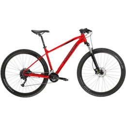 KROSS Mountainbike "KROSS MTB Hardtail Level 1.0 29" rot 18 G&auml;nge", 43cm, 29 Zoll (73,66cm) hinten: 29 Zoll (73,66cm), rot, Fahrr&auml;der