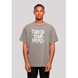 F4NT4STIC Herren Oversize-Shirt "The Beastie Boys Check Your Head", grau, Gr. S, Obermaterial: 100% Baumwolle, Shirts, Premium Qualit&auml;t