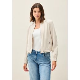 Cecil Damen Blouson, lila, Gr. XL, unifarben, Web, Obermaterial: 55% Baumwolle, 42% Polyester, 3% Elasthan; Futter: 100% Polyester, Jacken, mit