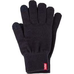 Levi's LEVI'S Damen Strickhandschuhe "TOUCHSCREEN", blau, Gr. M, unifarben, Materialmix, Handschuhe, mit Touchfunktion, einfache Bedienung von Smartphones