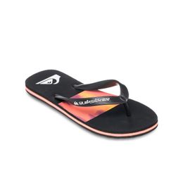 Sandale Quiksilver "Molokai Stripe 25", Herren, Gr. 11 (44), fiery coral bloofade, Obermaterial:Obermaterial: Synthetikmaterial / Au&szlig;ensohle: Gummi;, Schuhe Sandale